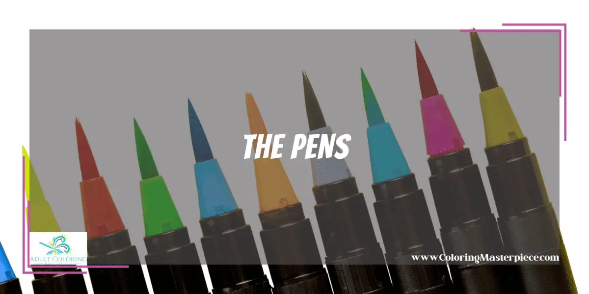 How to do Calligraphy with Watercolor Brush Pens? - Adult Coloring ...