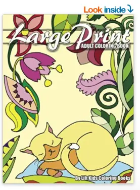 Giant Coloring Books For Adults (With Extra Large Print) - Adult ...