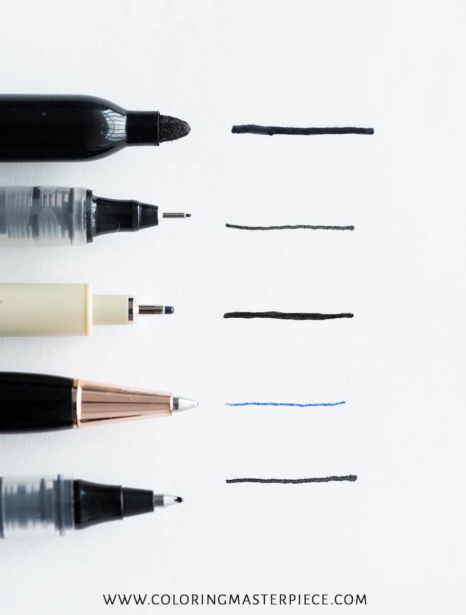 Best Gel Pens for Adult Coloring (Plus help to avoid Smudging) - Adult ...