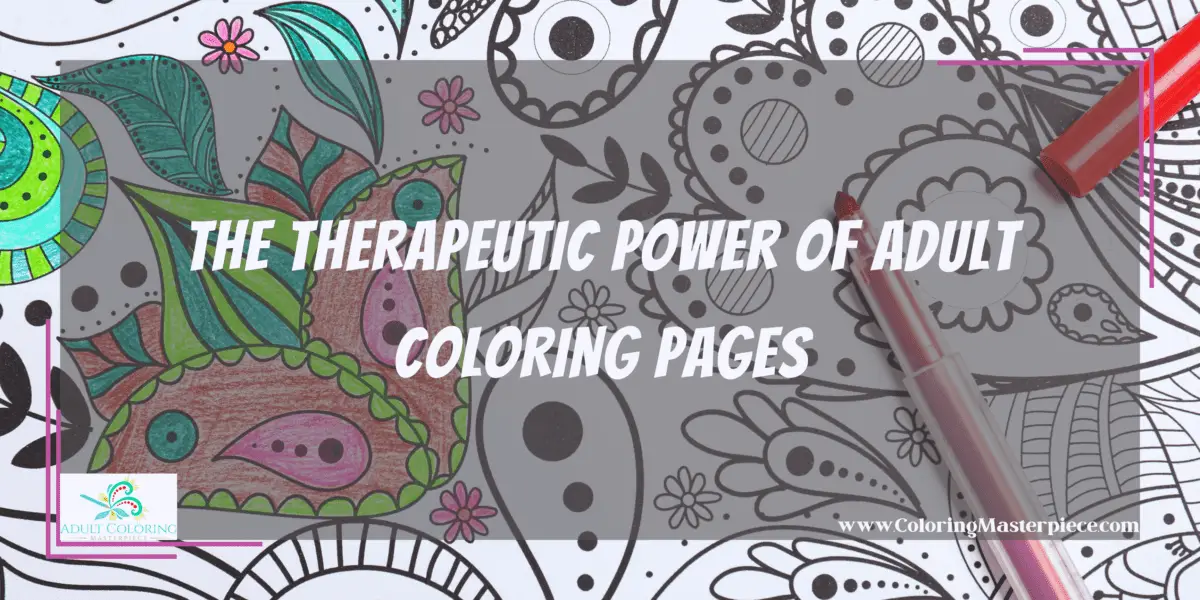 Relaxing Coloring Pages for Adults - Adult Coloring Masterpiece