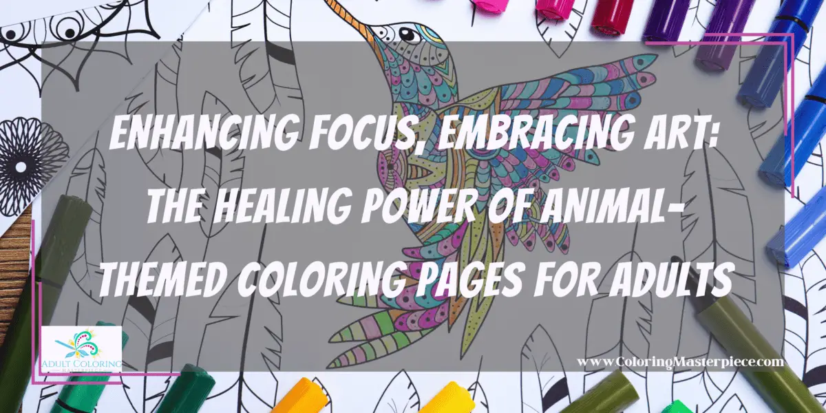 Animal-Themed Coloring Pages for Adults - Adult Coloring Masterpiece