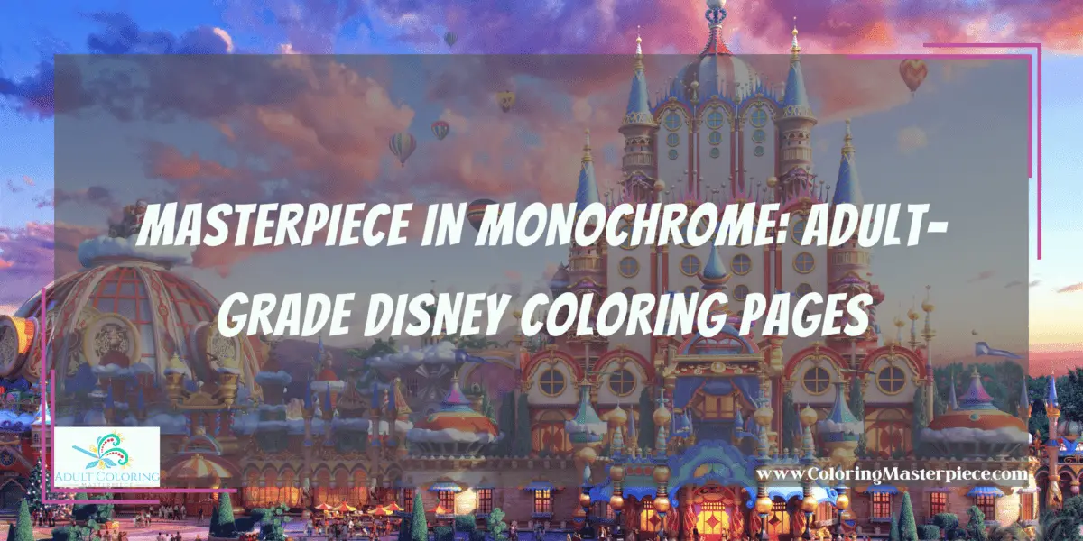 Difficult Disney Adult Coloring Pages - Adult Coloring Masterpiece