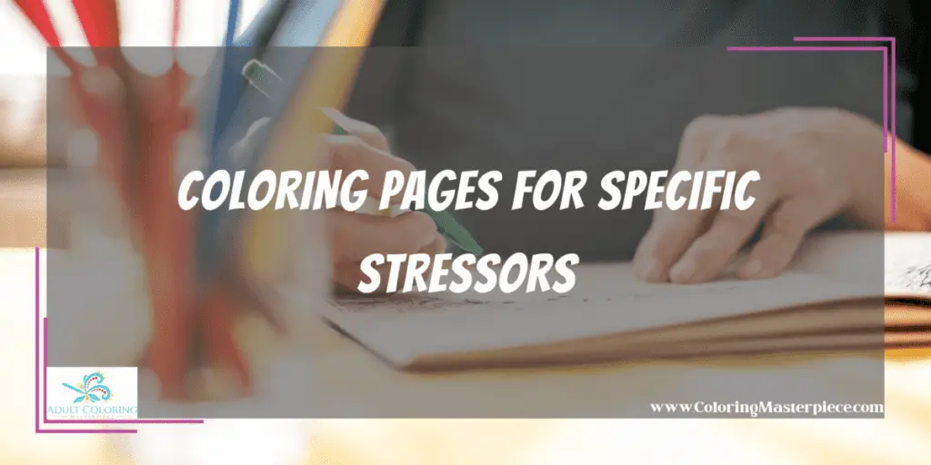 Stress Management Coloring Pages - Adult Coloring Masterpiece