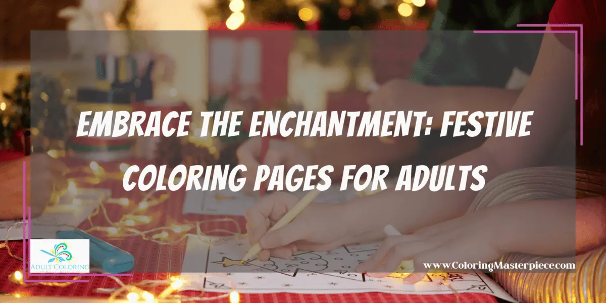 Christmas Coloring Pages for Adults - Adult Coloring Masterpiece